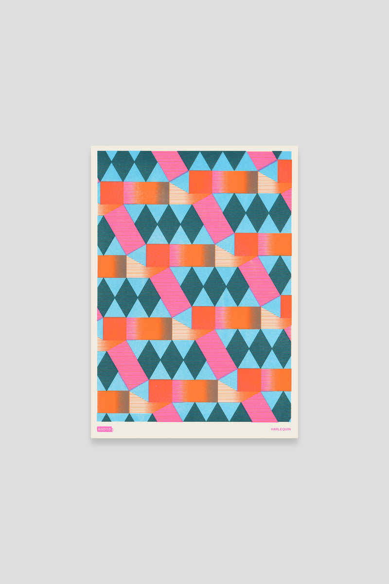 HARLEQUIN - A4 Print: Framed | Unframed – RISOTTO